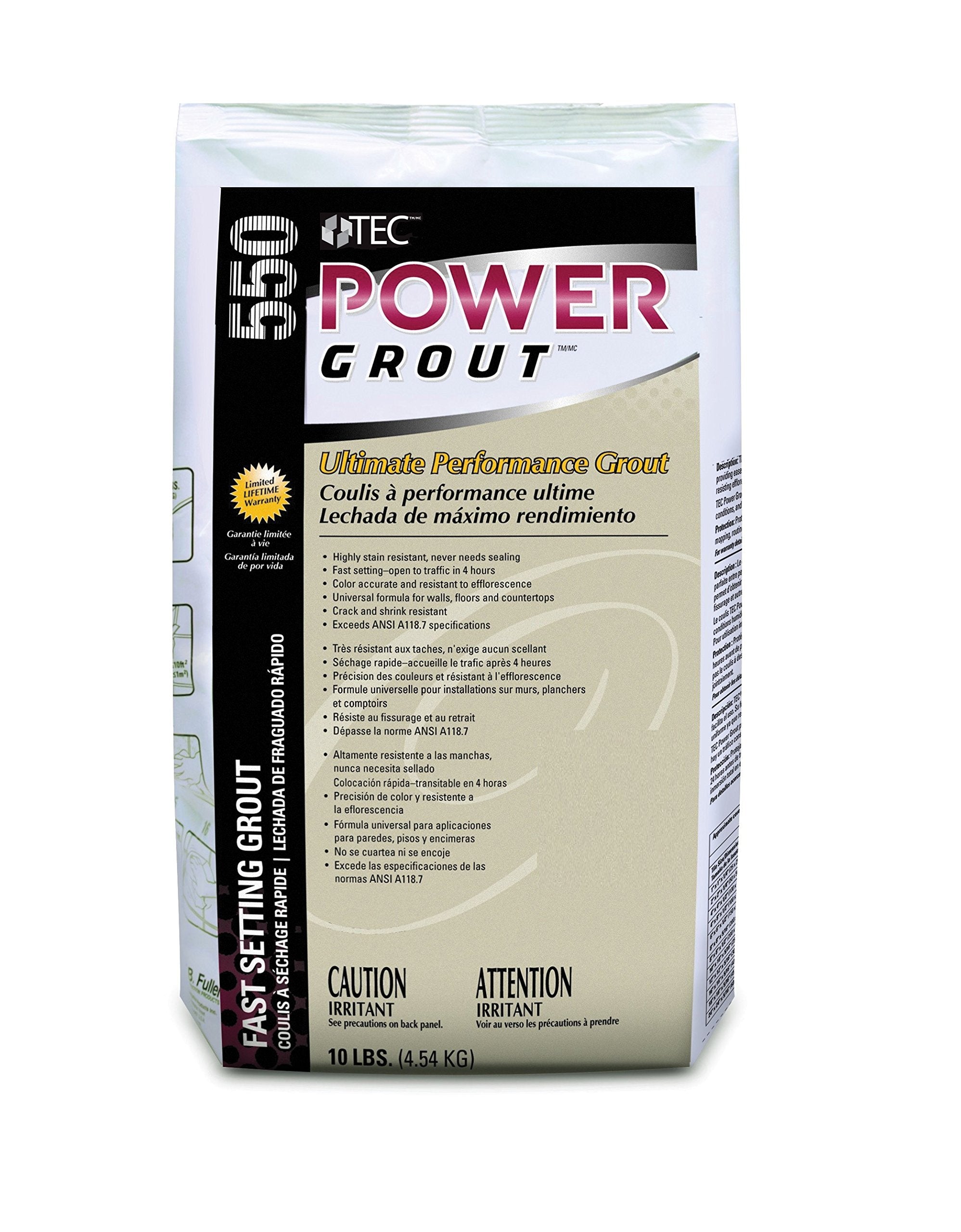 Tec 550 Power Grout 10 LB Bag – Fast Lane Tile Supplies
